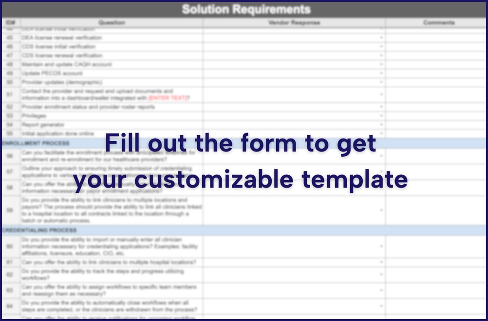 The Ultimate RFP Template For Healthcare Credentialing Software